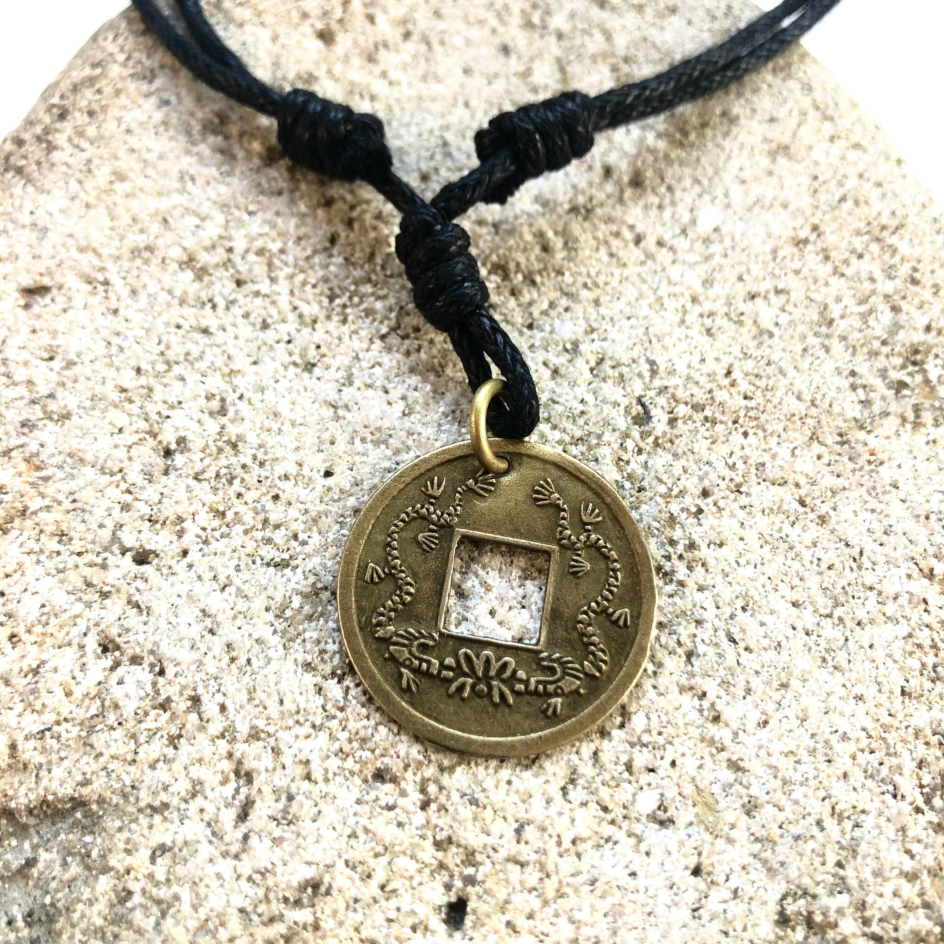 Lucky Double Dragon Coin Unisex Adjustable Dragon - Etsy