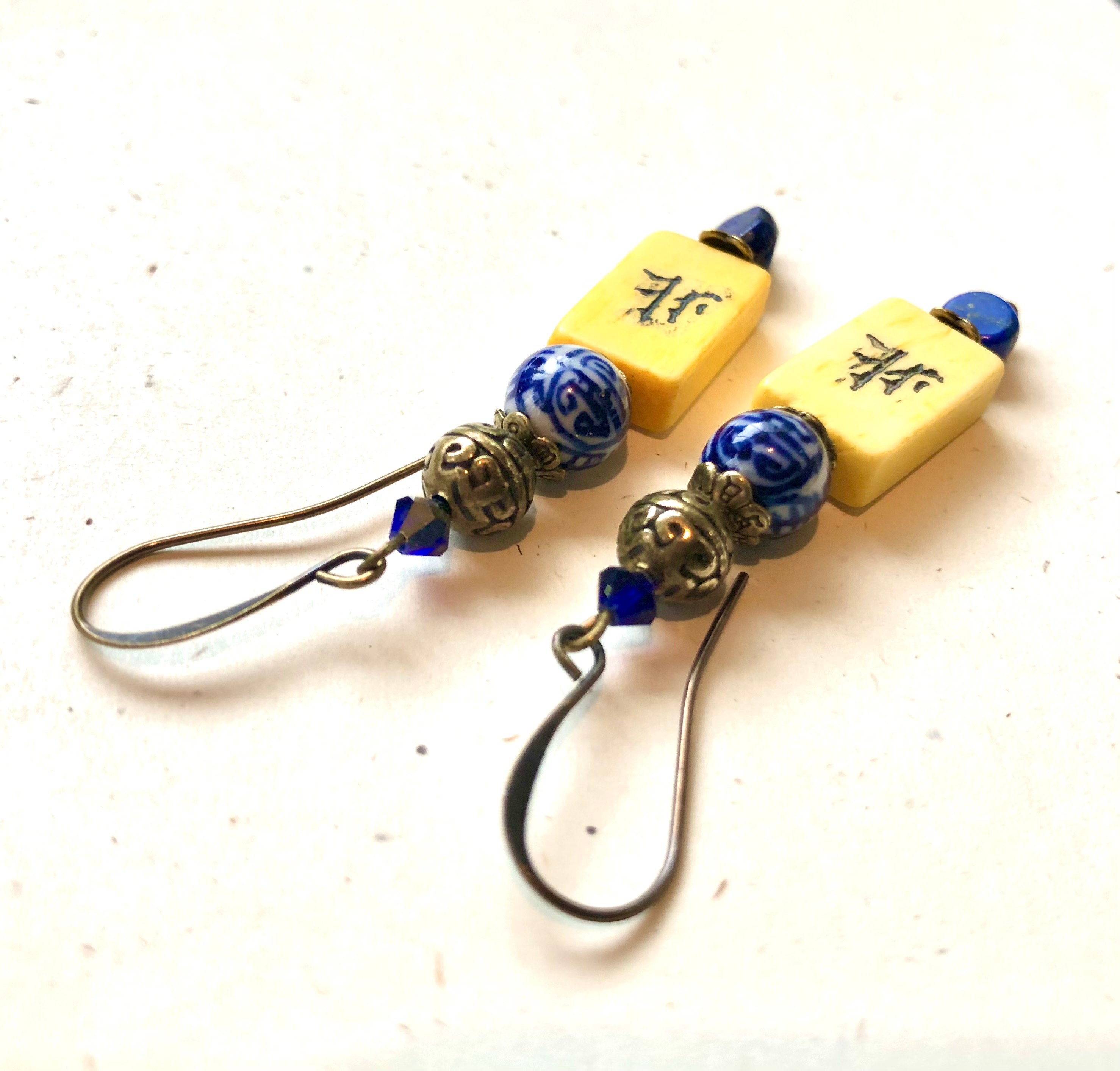 MAHJONG Madness North Wind Tile Earrings North Tile - Etsy