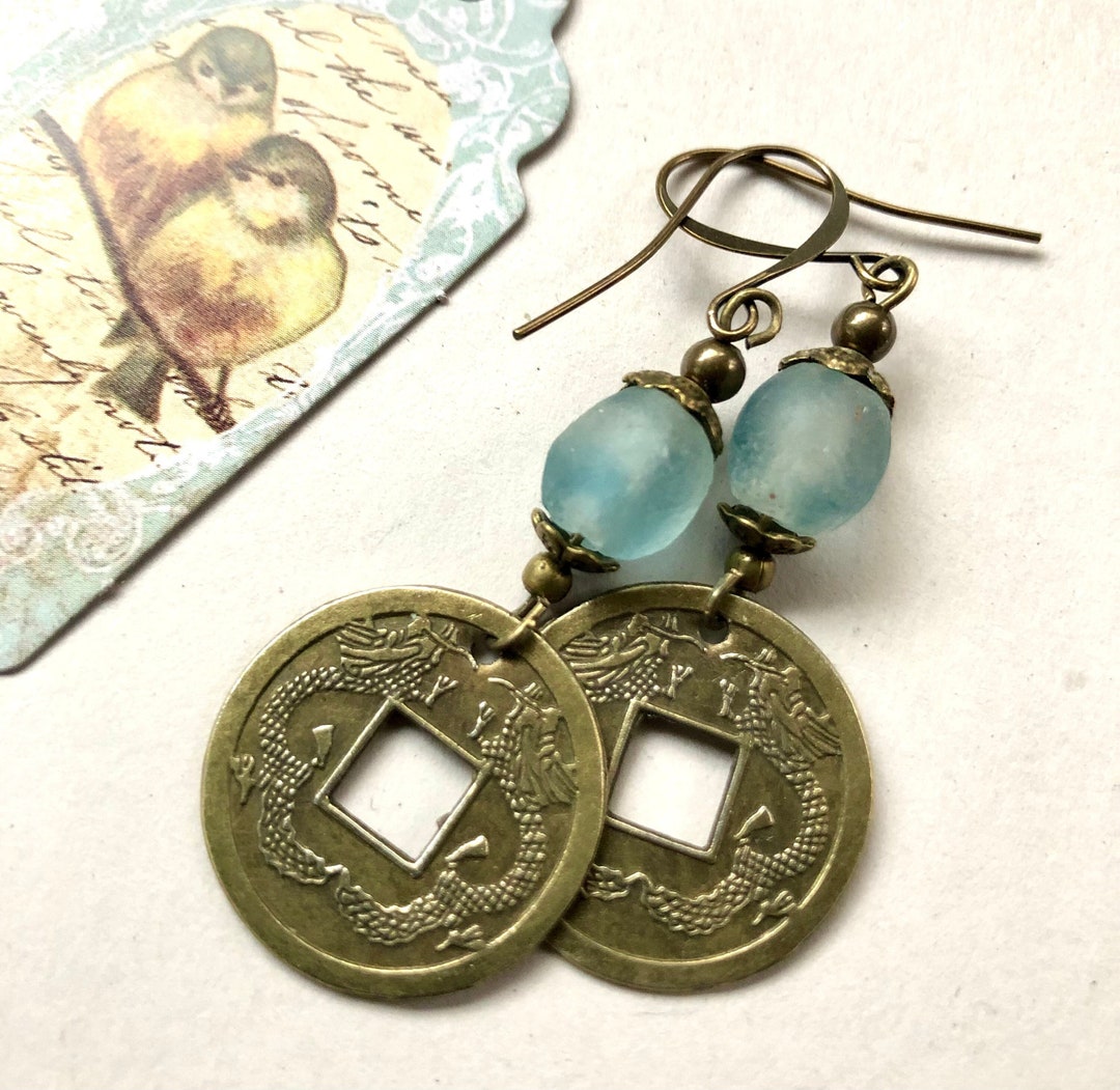 Dragon Year 2024 - Recycled Ghana Glass Beads - Lunar New Year - Dragon ...