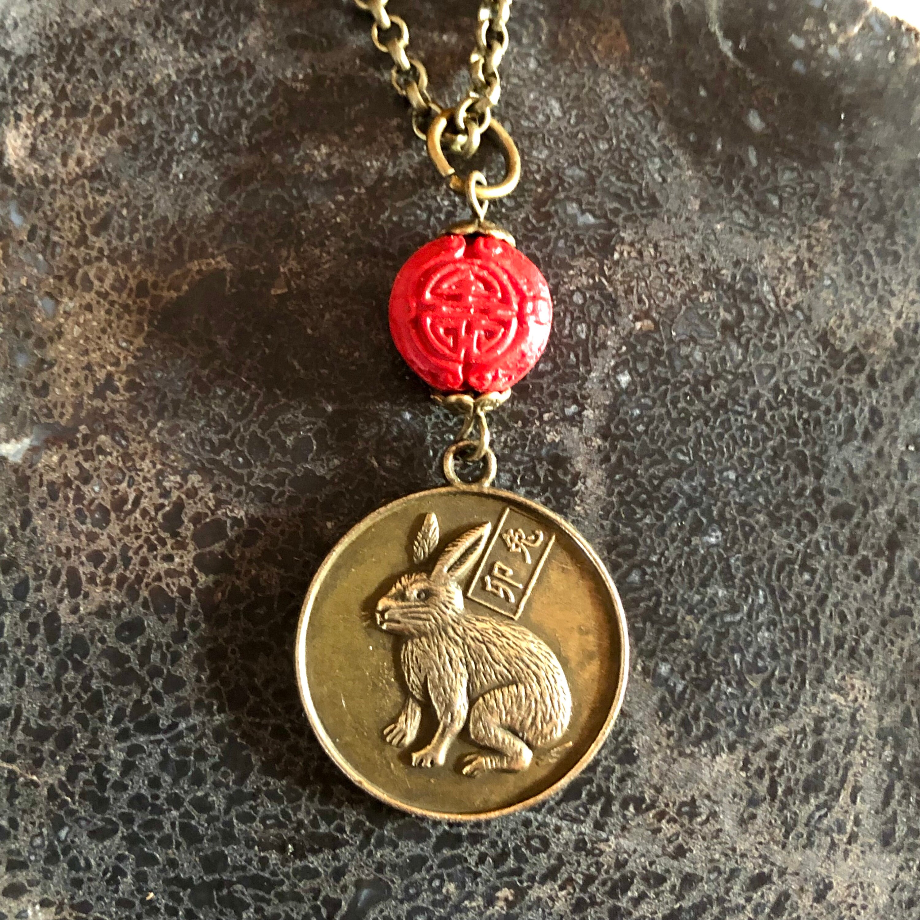 LONGEVITY Rabbit 2023 Year of the Rabbit Good Luck Hare Chinese Zodiac ...