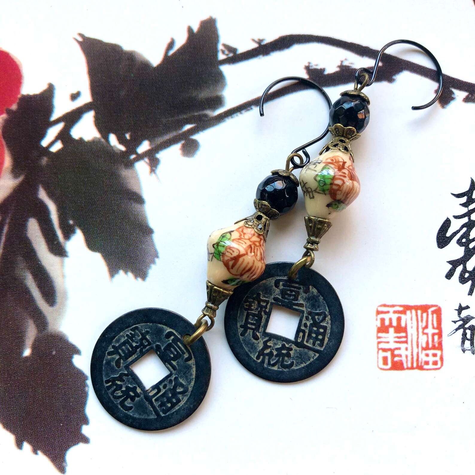 Old China Vibes - Hand Painted Porcelain - Reproduction China Coin ...