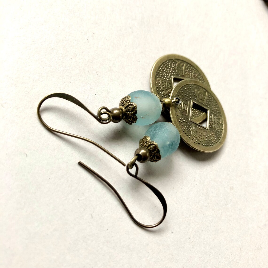 WATER DRAGON - Recycled Ghana Glass Beads - Lunar New Year - Dragon ...