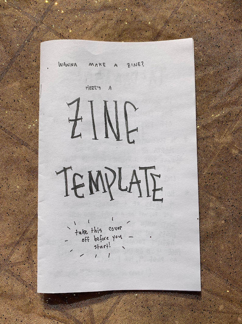 Zine Template - Etsy