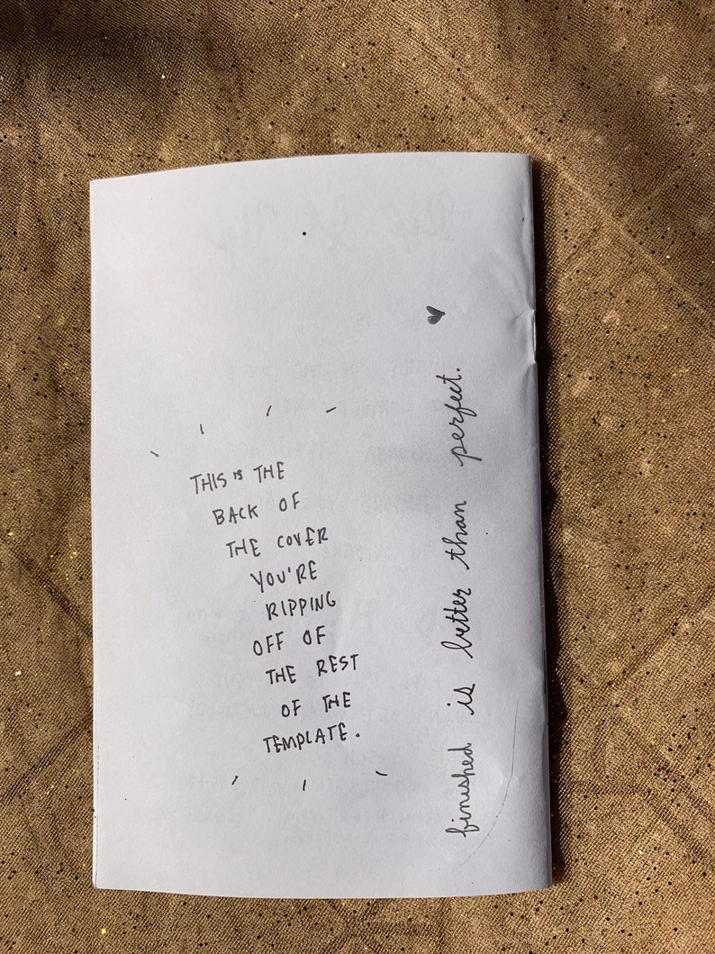 Zine Template - Etsy