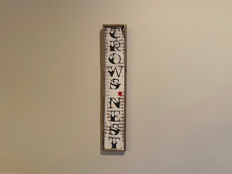 Crows Nest Sign Nautical Sign Decor Lake House Sign Boating - Etsy