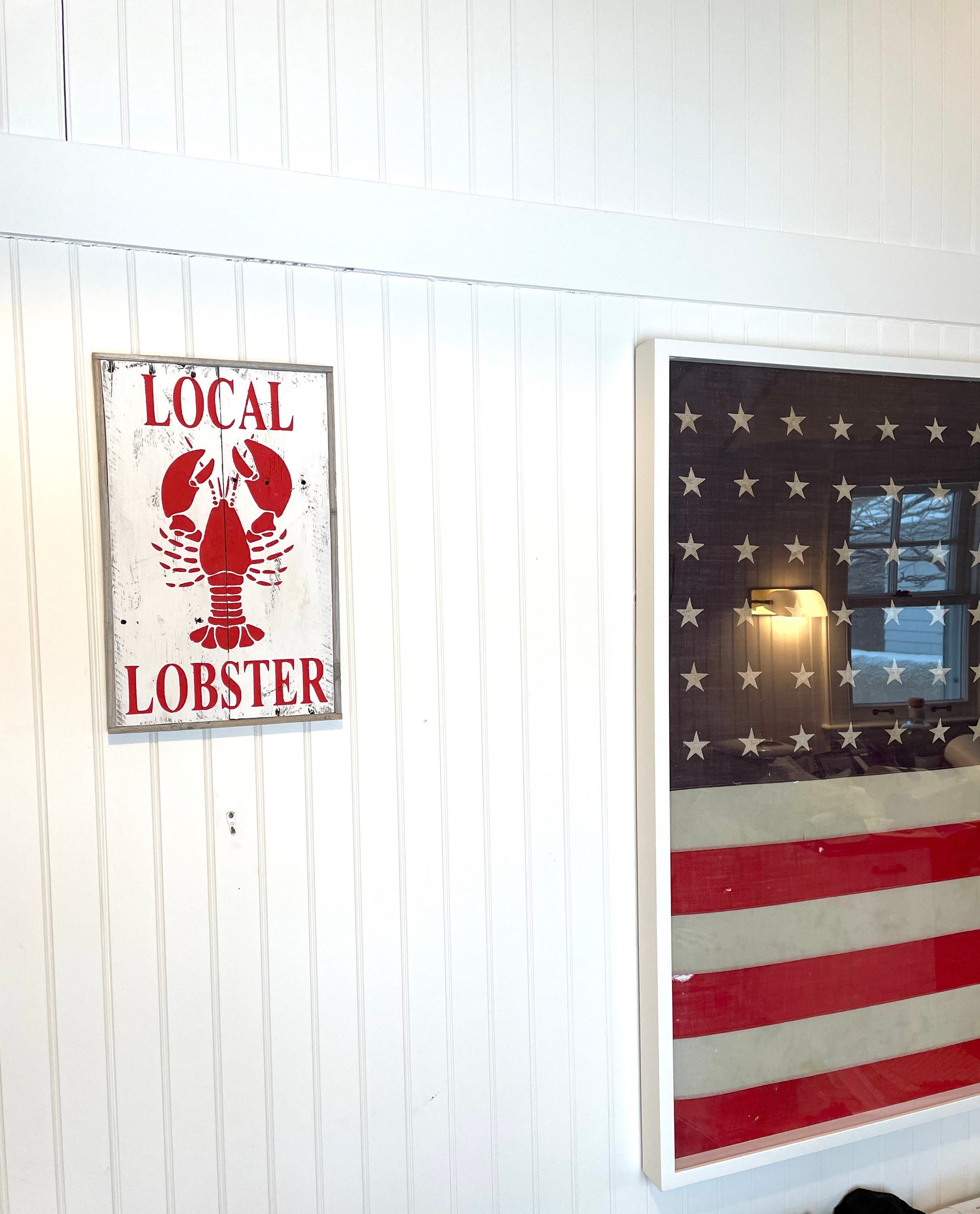 Lobster Wood Sign. Nautical Decor Sign, Boat Sign, Nautical Bar Sign ...