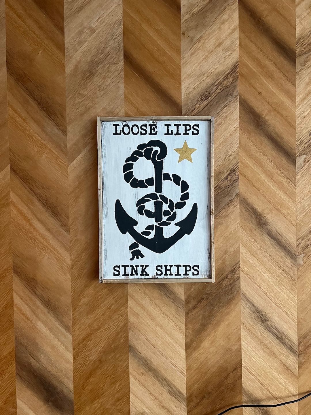 Nautical Wood Sign, Nautical Bar Sign, Anchor Wood Sign, Boat Sign ...