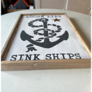 Nautical Wood Sign, Nautical Bar Sign, Anchor Wood Sign, Boat Sign ...