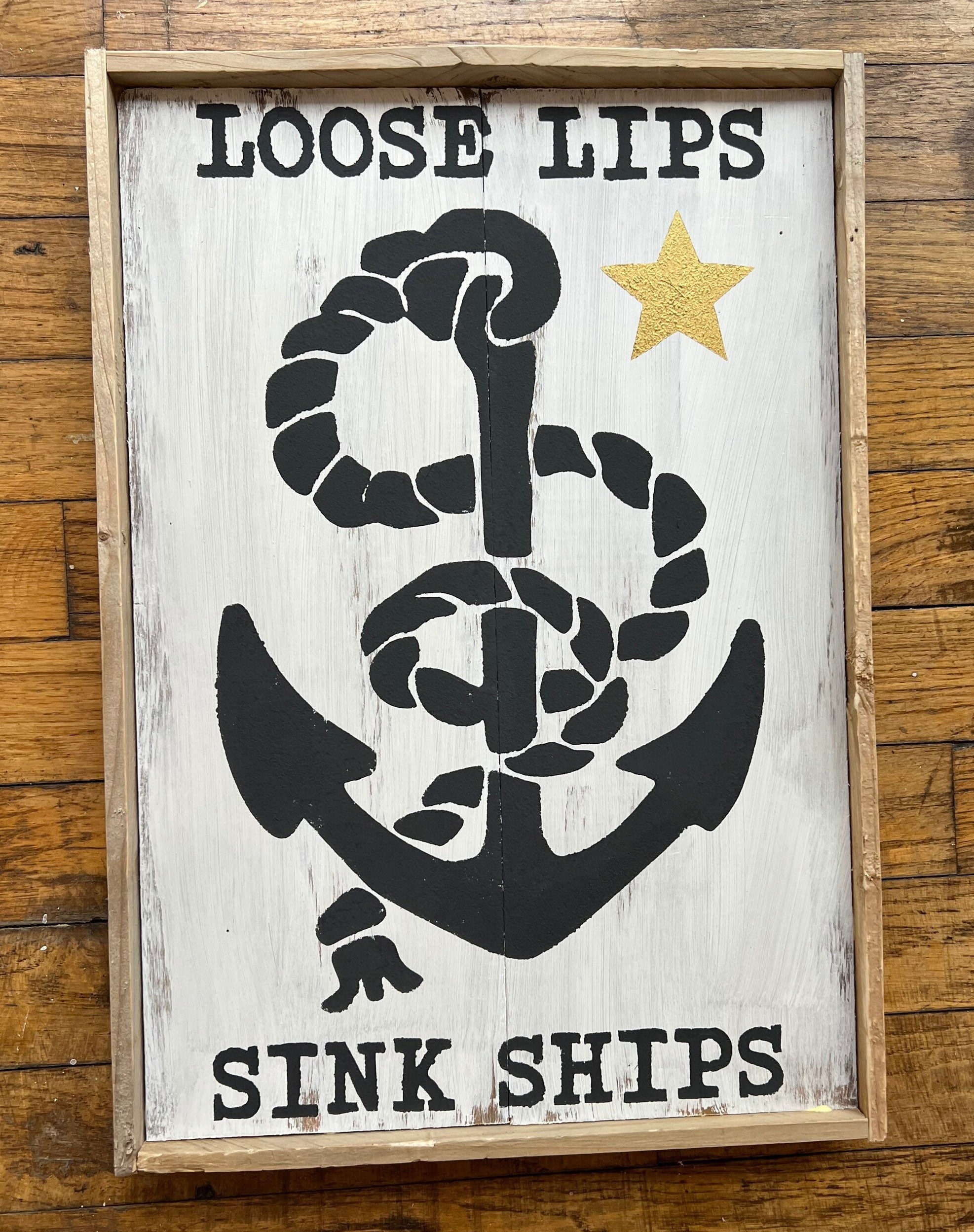 Nautical Wood Sign, Nautical Bar Sign, Anchor Wood Sign, Boat Sign ...