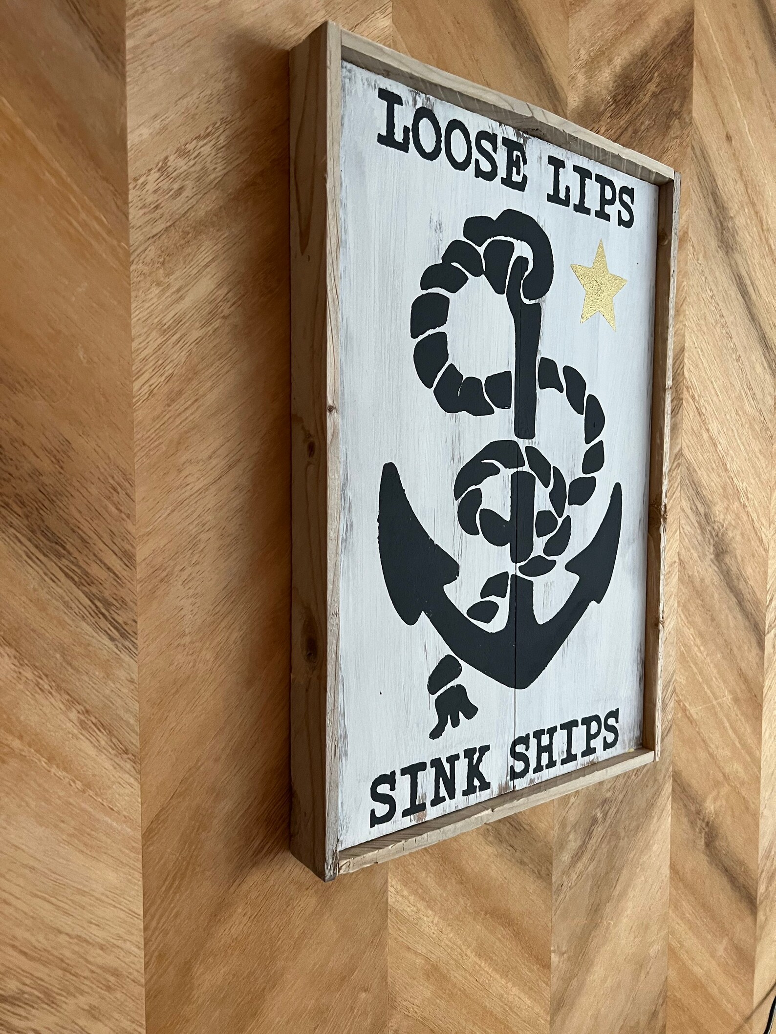 Nautical Wood Sign, Nautical Bar Sign, Anchor Wood Sign, Boat Sign ...