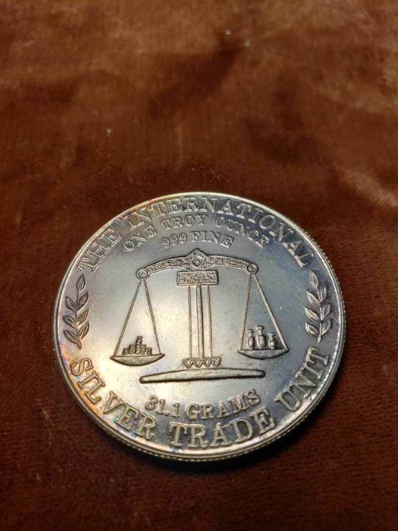 Panda International Silver Trade Unit Vintage 1 Ounce 999. - Etsy