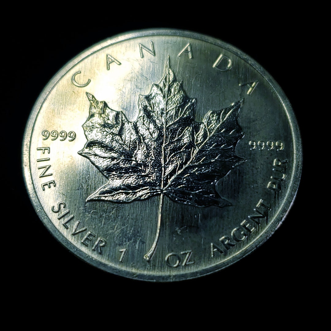 2006 Canadian Silver 1 Ounce .9999 Maple Leaf Lot 418 - Etsy Australia