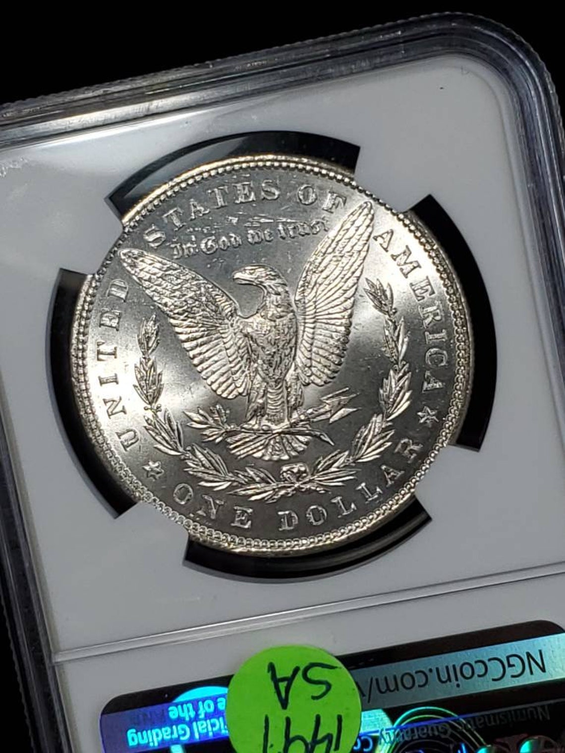 1886 MS 63 Silver Morgan Dollar, NGC MS 63 Silver Coin . Blast White ...