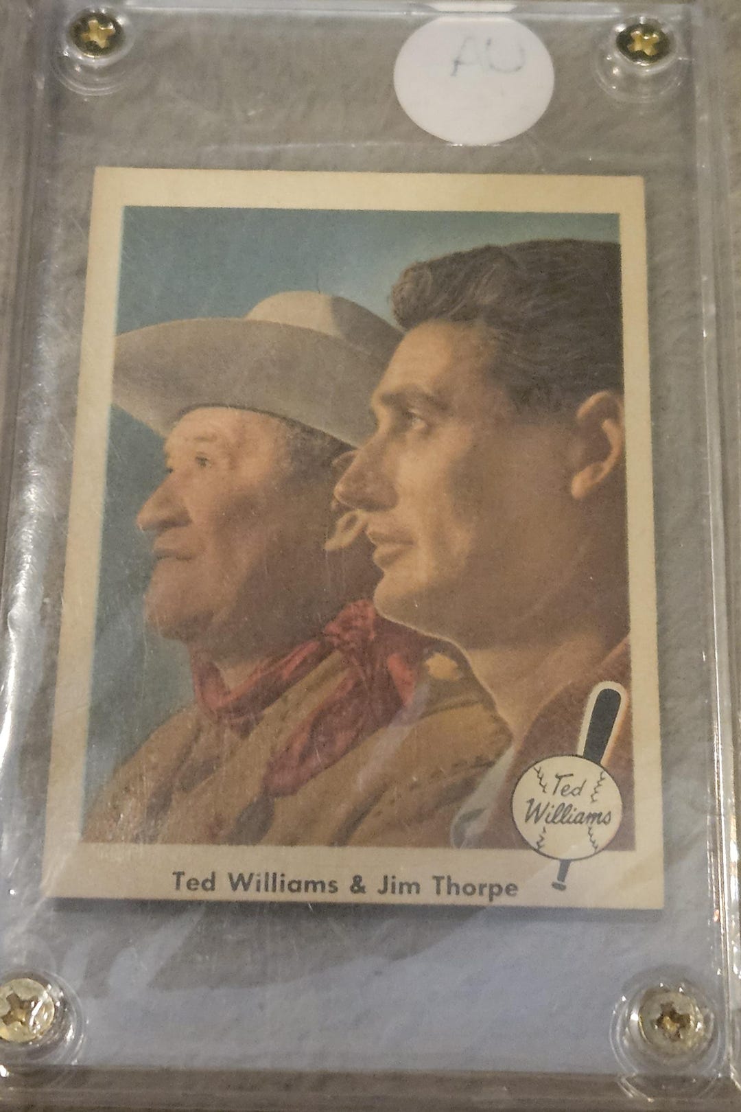 1959 Ted Williams & Jim Thorpe- Hall of Famers - Baseball's Greatest ...