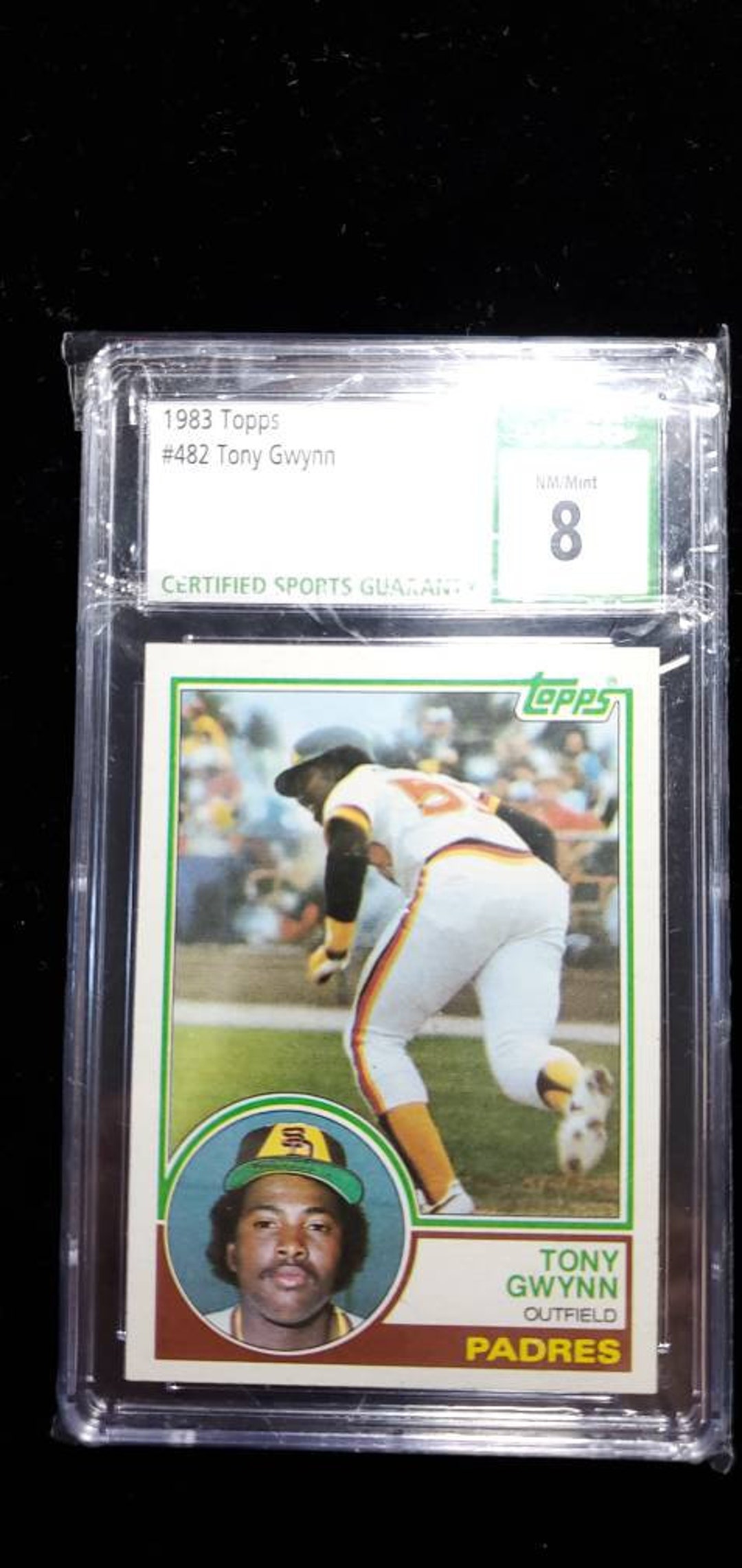 1983 Topps Tony Gwynn Rookie Card - Professionally Graded Csg 8 - Reg