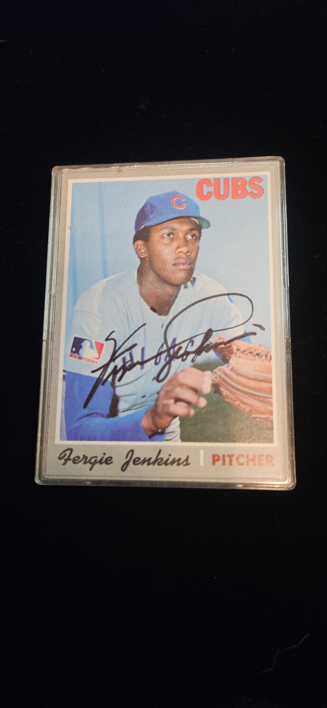 FERGIE JENKINS (HOF) Hand Signed 1970 Topps #240 Chicago Cubs Autograph ...