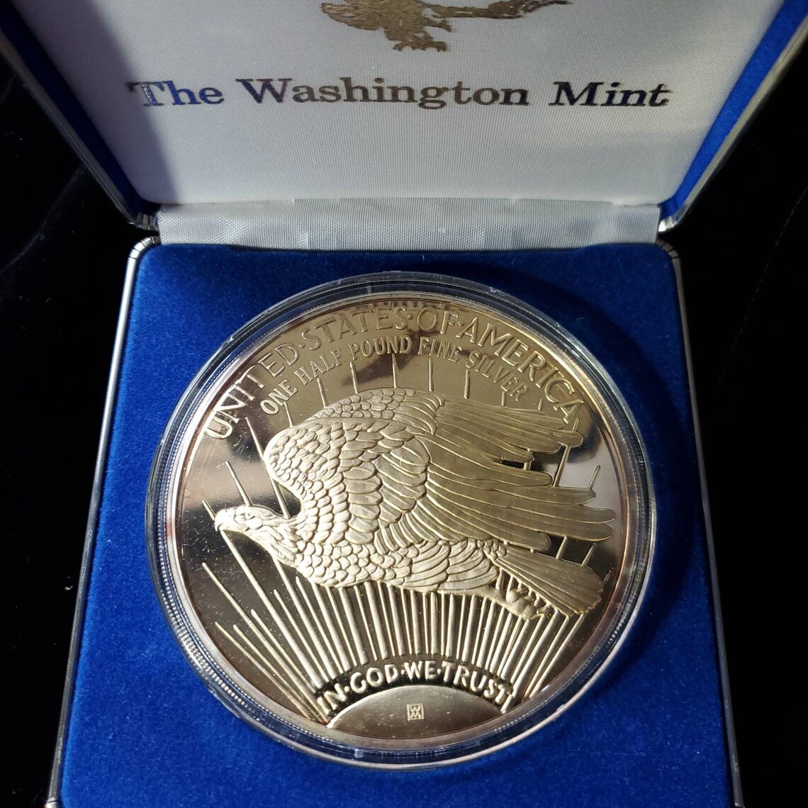 1995 8 Ounce 999 Silver Walking Liberty 24kt Gold Plated. - Etsy