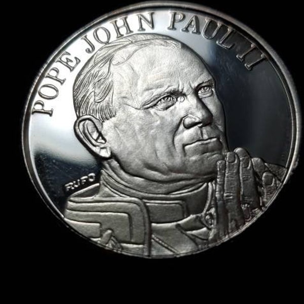 Silver Pope Coin - Etsy