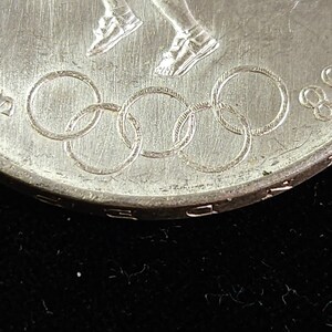 1968 Mexico - 25 Pesos Olympics - Center Ring Low / Snake Tongue ...