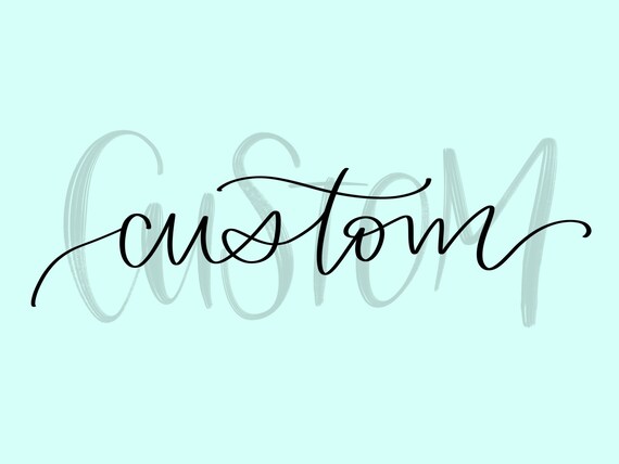 Custom Lettering | Etsy