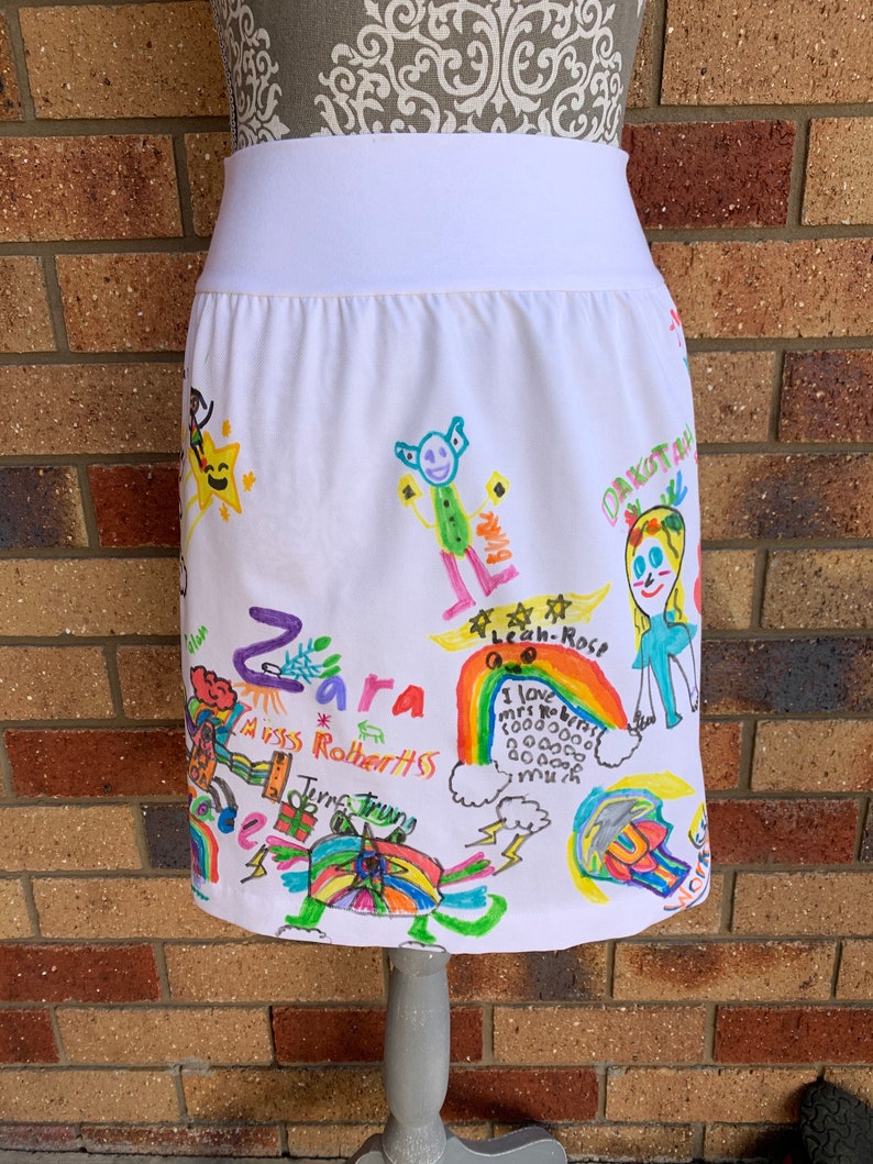 Design Your Own Skirt Draw Your Own Design With Fabric Pens. - Etsy