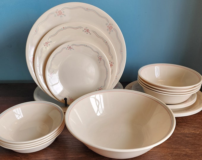 Corelle English Breakfast Dinnerware Set 21 Pieces - Etsy