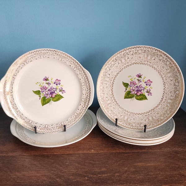 Violet Plates - Etsy