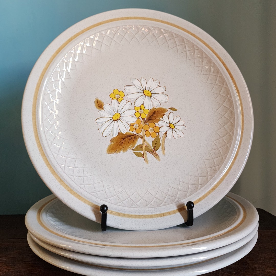 Vintage Heather Colorstone Stoneware Dinner Plate Set of 4 by Nikko ...