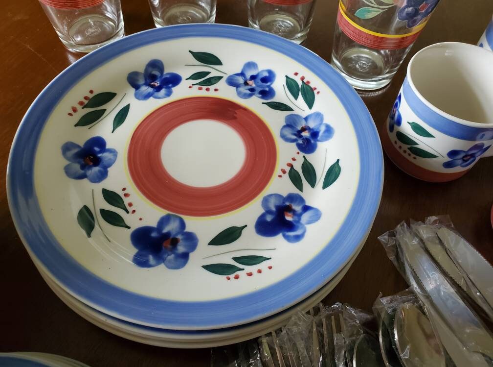 Vintage Bellissimo Carlotta Dinnerware Set NIB Gibson Everyday - Etsy