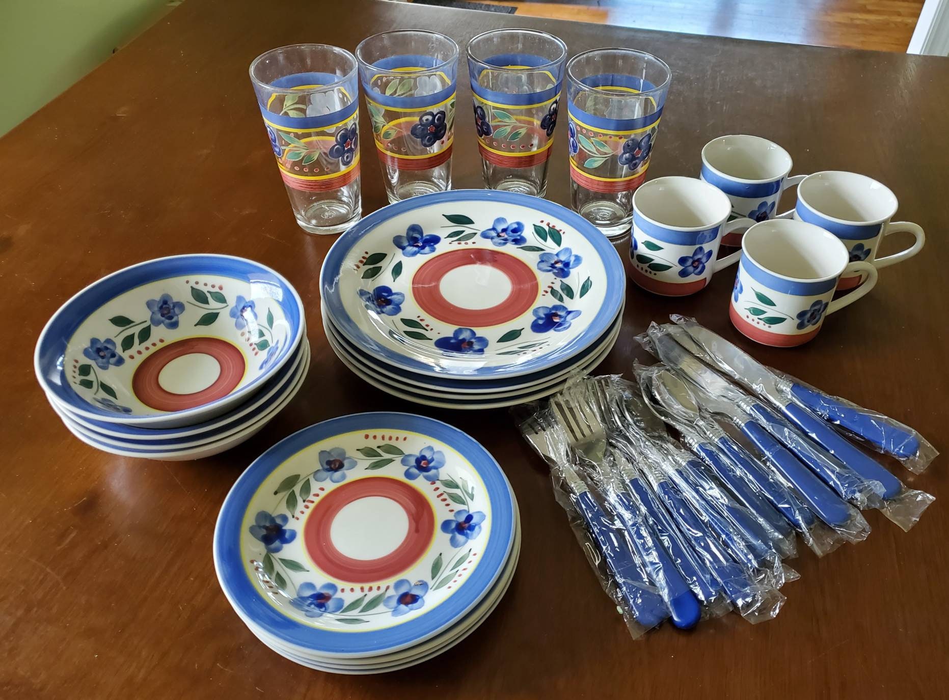 Vintage Bellissimo Carlotta Dinnerware Set NIB Gibson Everyday - Etsy