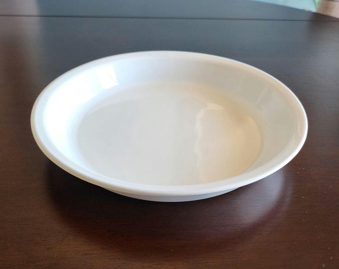 Vintage White Coupe Corning Pie Plate - Etsy