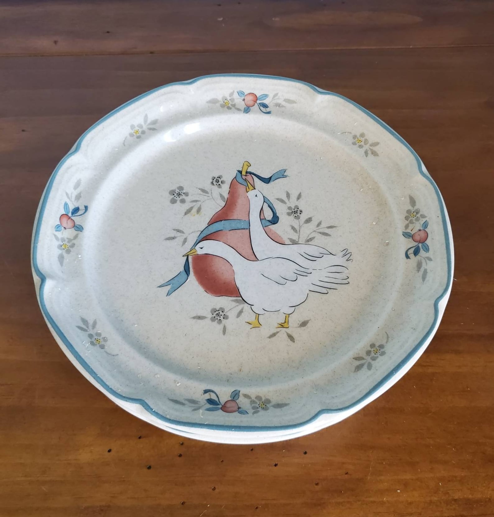 Marmalade Country Geese Salad Plate Set of 4 by International - Etsy