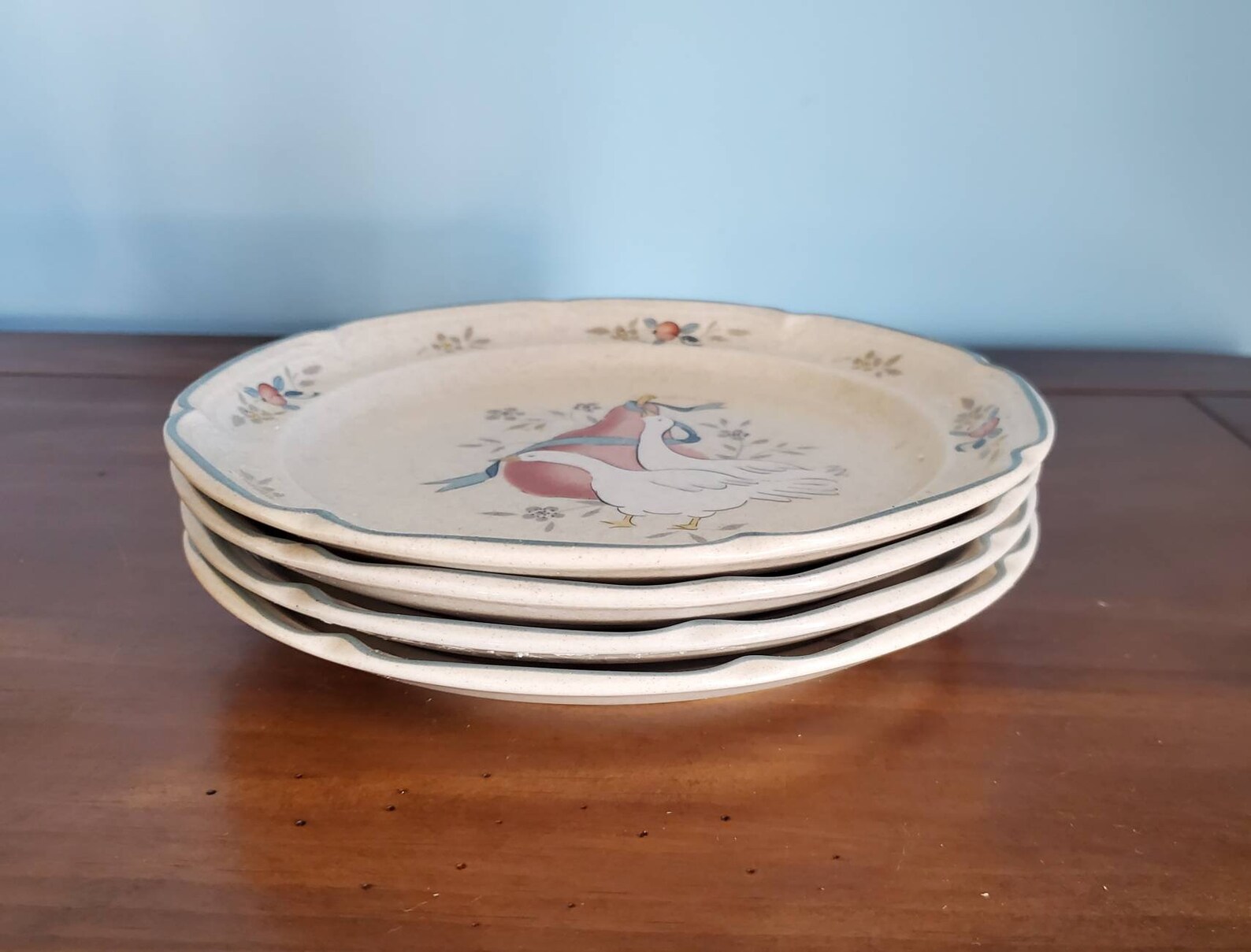 Marmalade Country Geese Salad Plate Set of 4 by International - Etsy