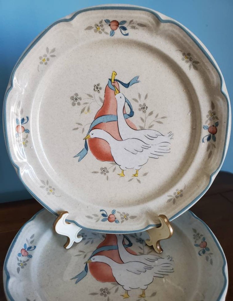 Marmalade Country Geese Salad Plate Set of 4 by International - Etsy