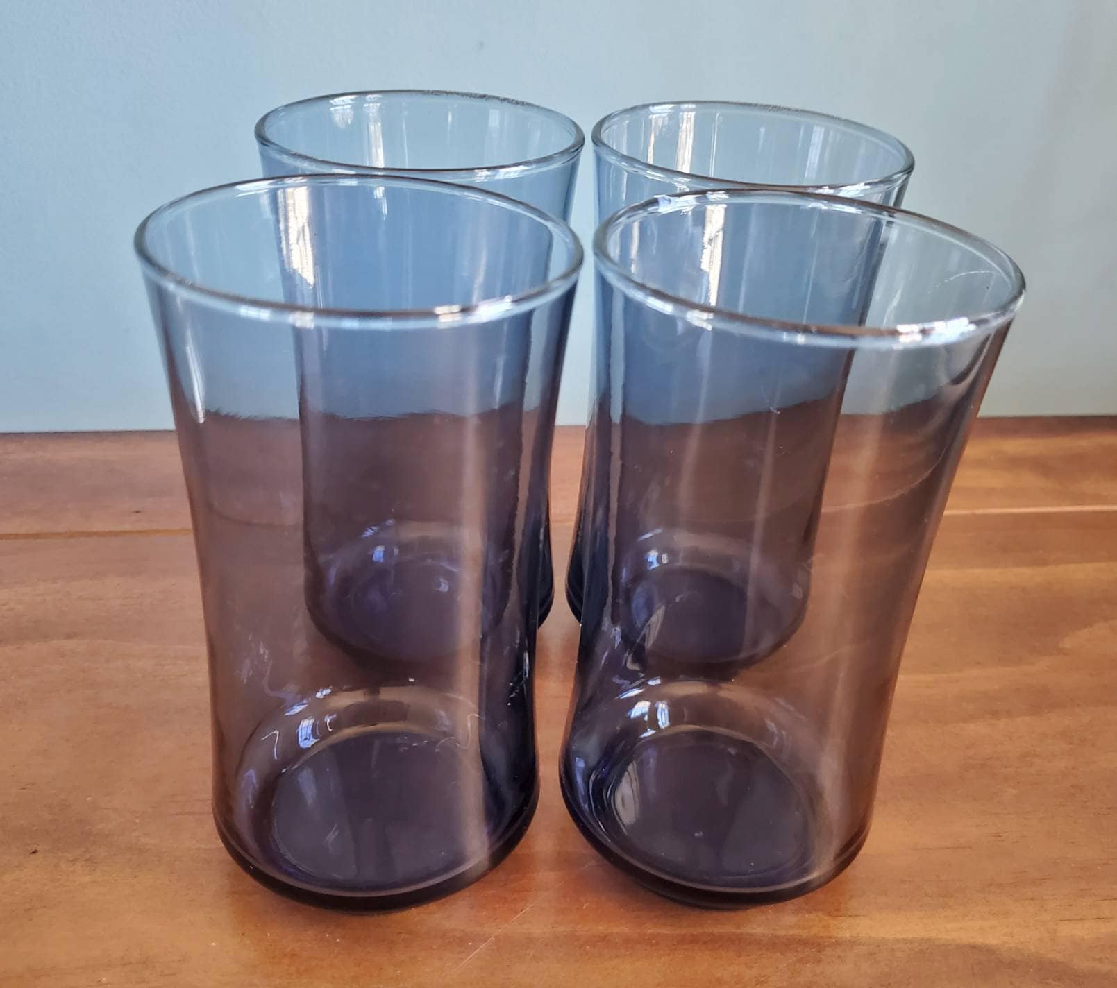 Vintage Libbey Bolero Blue Glass Set - Etsy