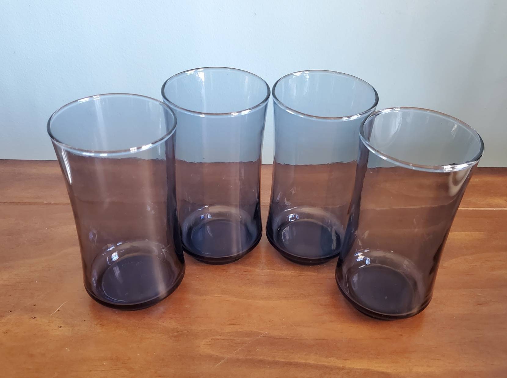 Vintage Libbey Bolero Blue Glass Set - Etsy