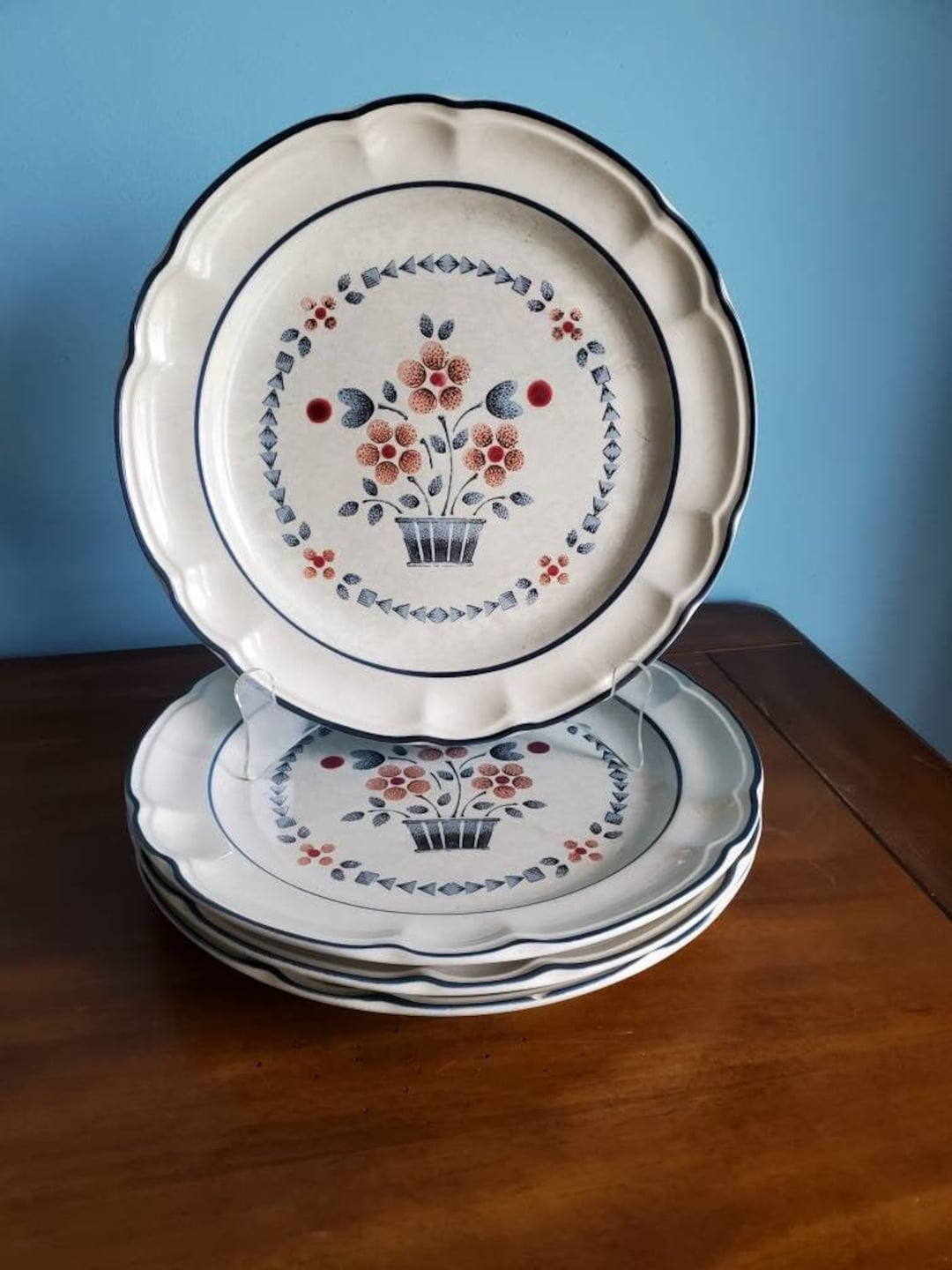 Vintage Hearthside Brambleberry Stoneware Dinner Plate Set of 4 - Etsy