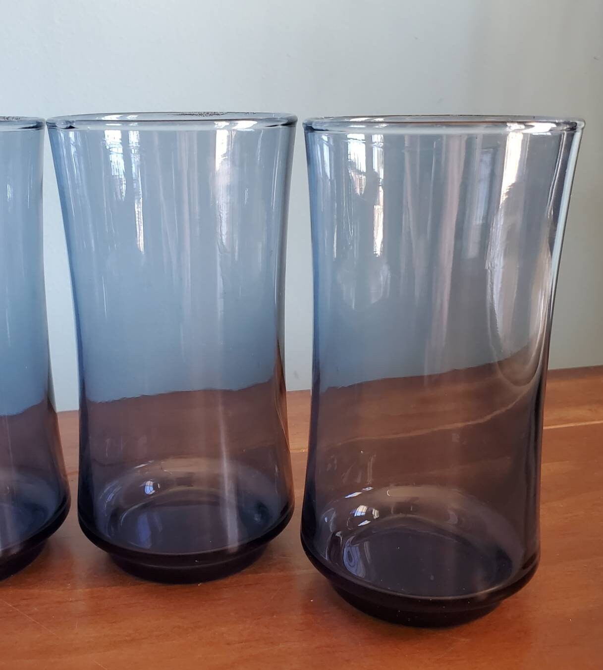 Vintage Libbey Bolero Blue Glass Set - Etsy