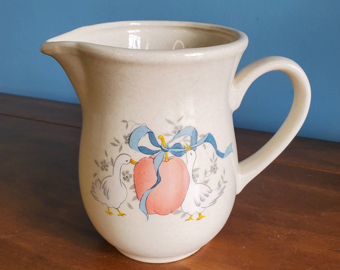 Vintage Marmalade Geese Small Pitcher - Etsy