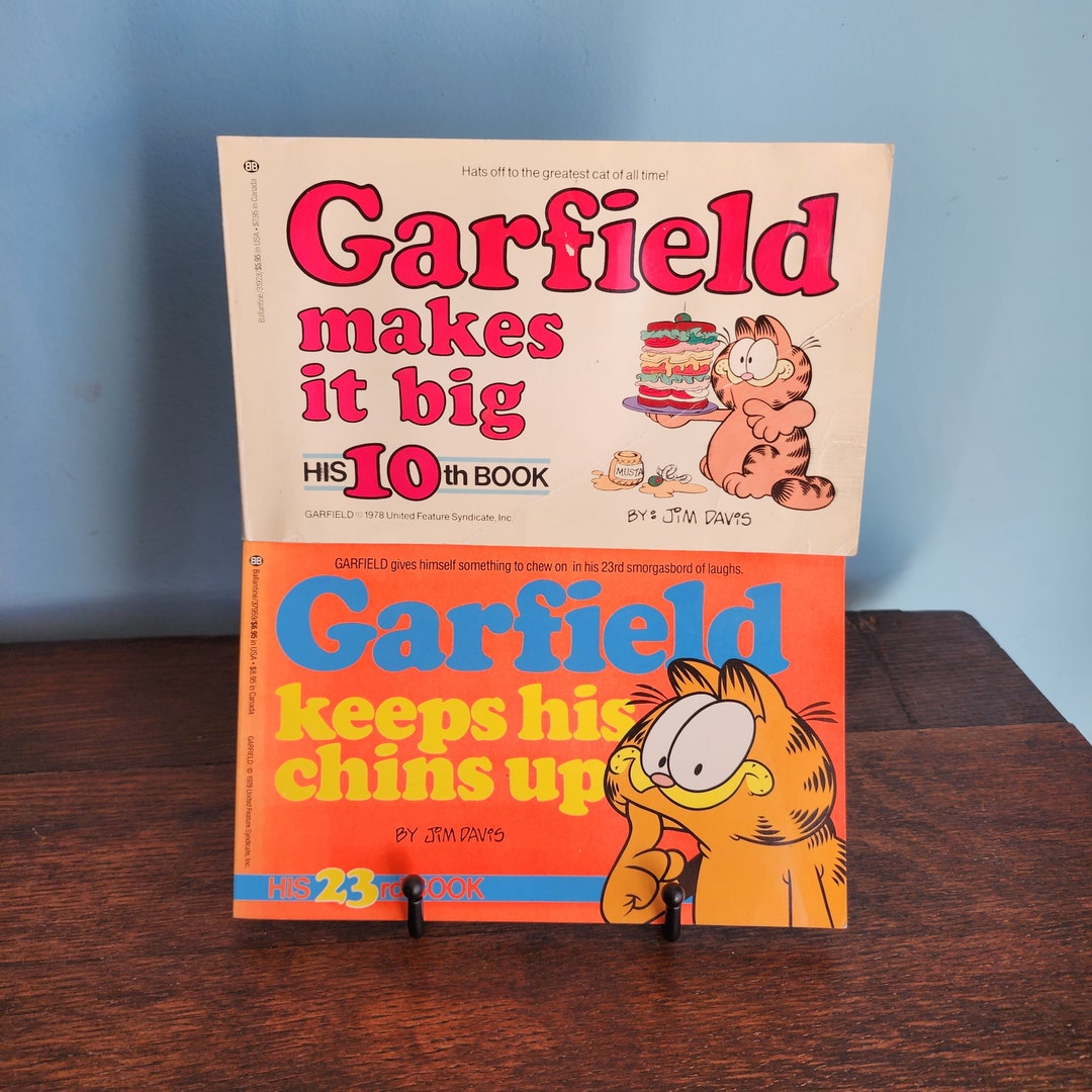 Vintage Garfield Book Set Signed by Jim Davis - Etsy