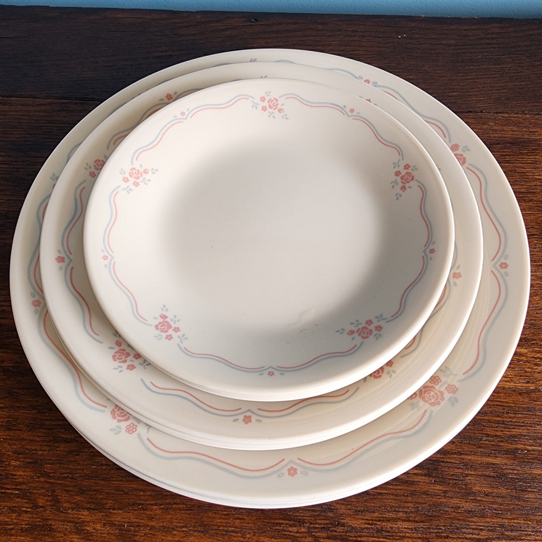 Corelle English Breakfast Dinnerware Set 12 Pieces Plates - Etsy