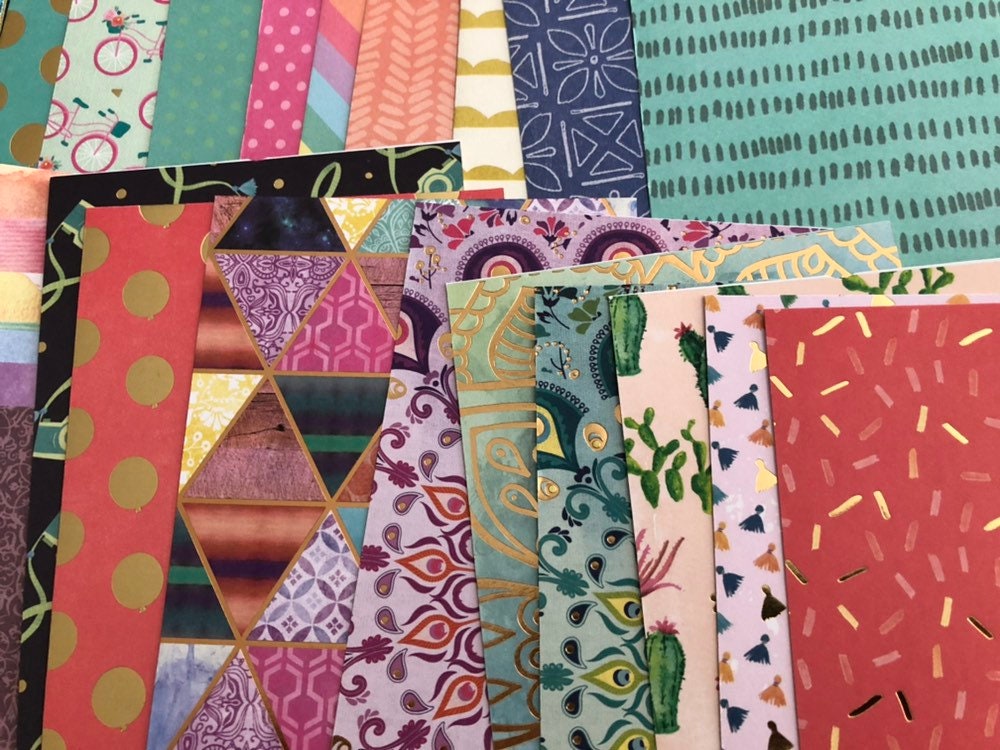 De-Stashing Bags of Cardstock Various Sizes Craft Supplies & Tools ...