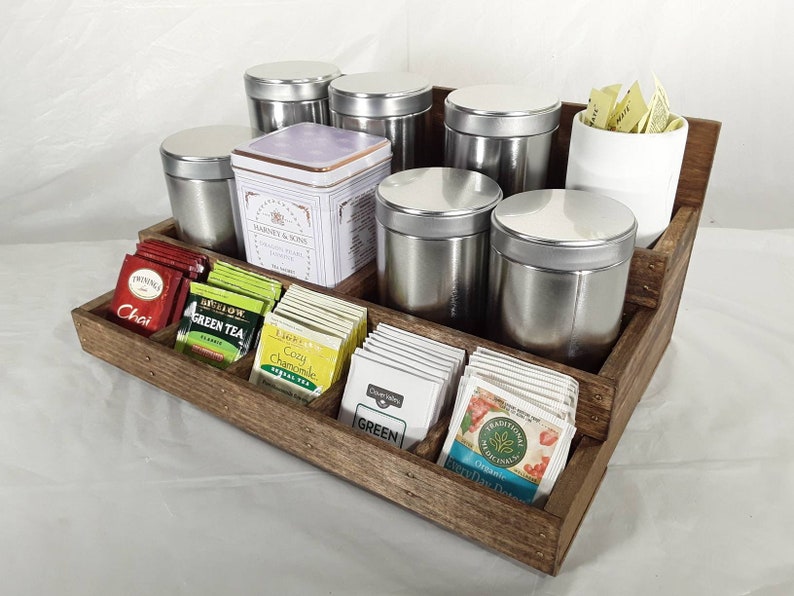 Made to Order Dark Tea Tin Rack Organizer for Loose Tea Tins. - Etsy