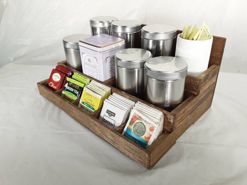 Made to Order Dark Tea Tin Rack Organizer for Loose Tea Tins. - Etsy