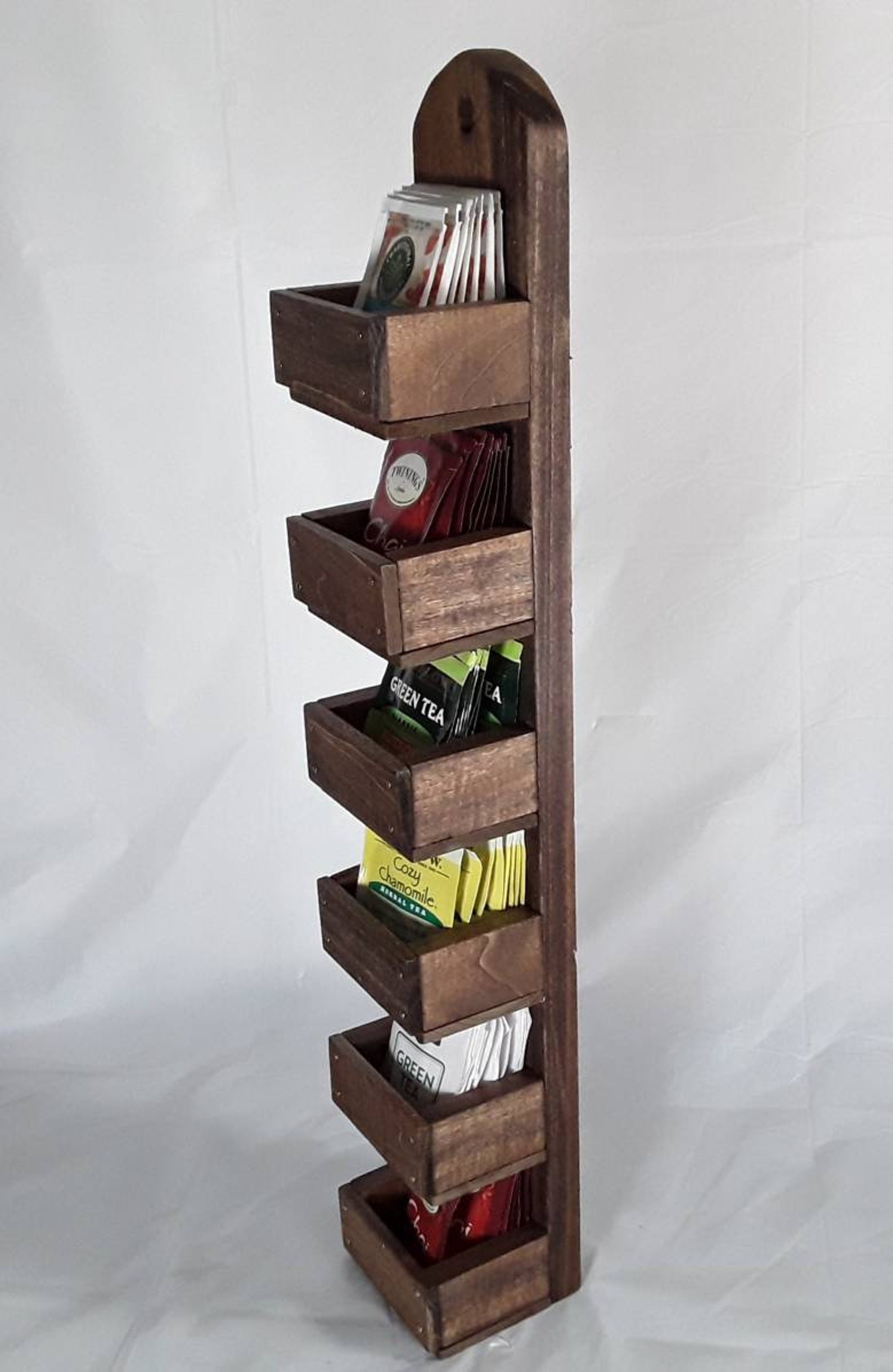 Made to Order Hanging Dark Tea Rack Organizer for Individually | Etsy