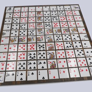 Made to Order. Eyed Jack Game Board. Cross Layout. 2 Ft X 2 Ft ...