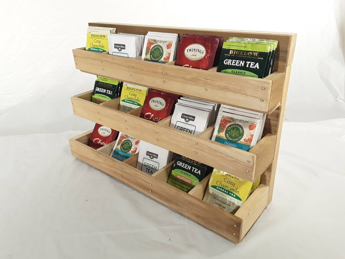 Made to Order Beautiful Tea Rack Organizer for Individually | Etsy