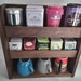 Made to Order Dark Tea Rack Organizer for Tins, Individually Wrapped ...