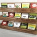 Made to Order Dark Tea Rack Organizer for Individually Wrapped Tea Bags ...