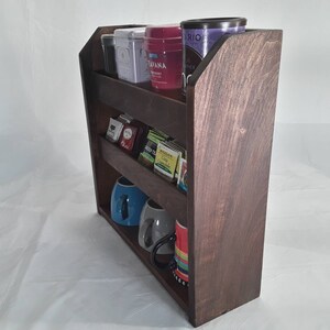 Made to Order Dark Tea Rack Organizer for Tins, Individually Wrapped ...